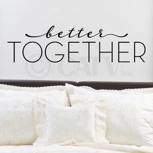 Better Together Vinyl Lettering Wall Decal Self Adhesive Sticker - Etsy