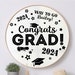 Congrats Grad Custom Name, Graduation Caps, Scrolls, Stars and Year ...