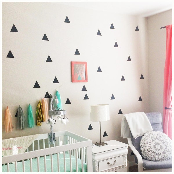 Triangle Wall Decal - Etsy