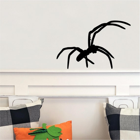 Spider A Halloween Wall Decal Sticker Vinyl Lettering Decals | Etsy