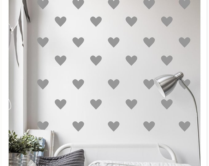 Hand Drawn Heart Decals Set of 14 Plus Smaller Extras - Etsy