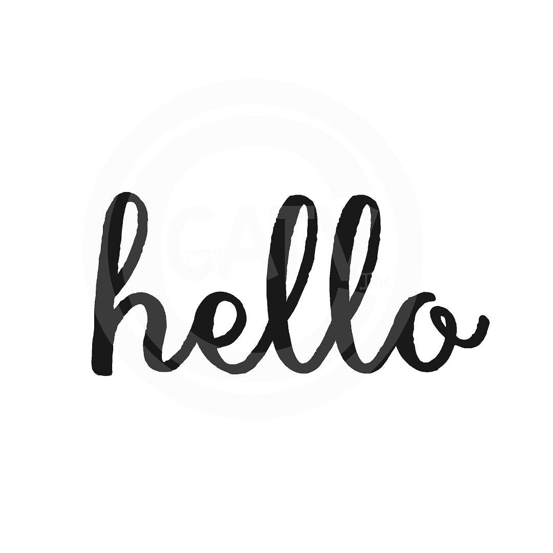 Hello Front Door Vinyl Lettering Wall Decal Sticker - Etsy