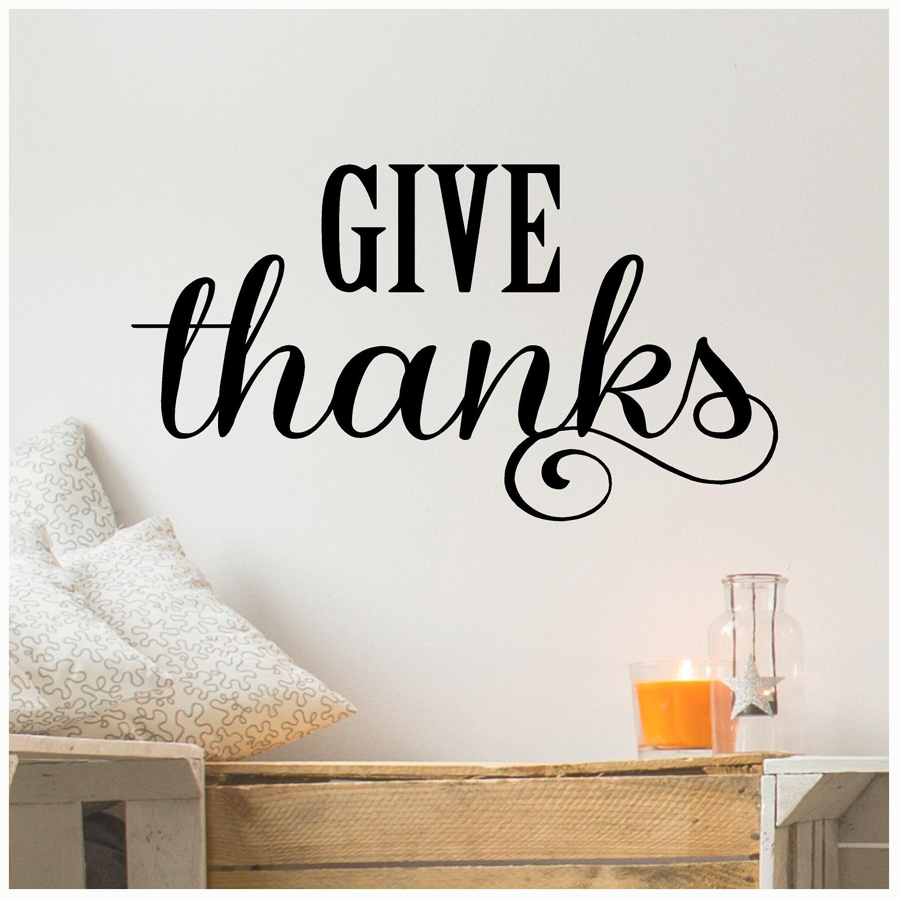 Give Thanks with Swirl Flourish Thanksgiving Fall Autumn | Etsy