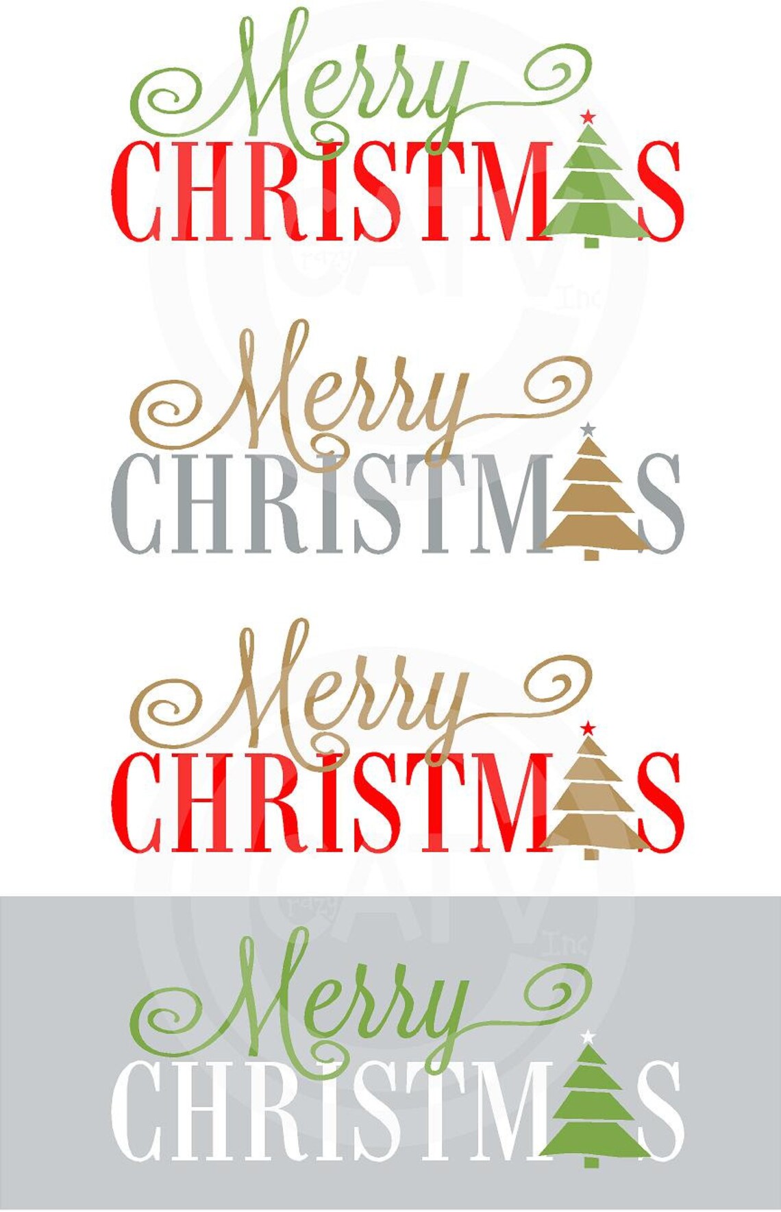 Merry Christmas With Tree Winter Holiday Vinyl Lettering Wall - Etsy