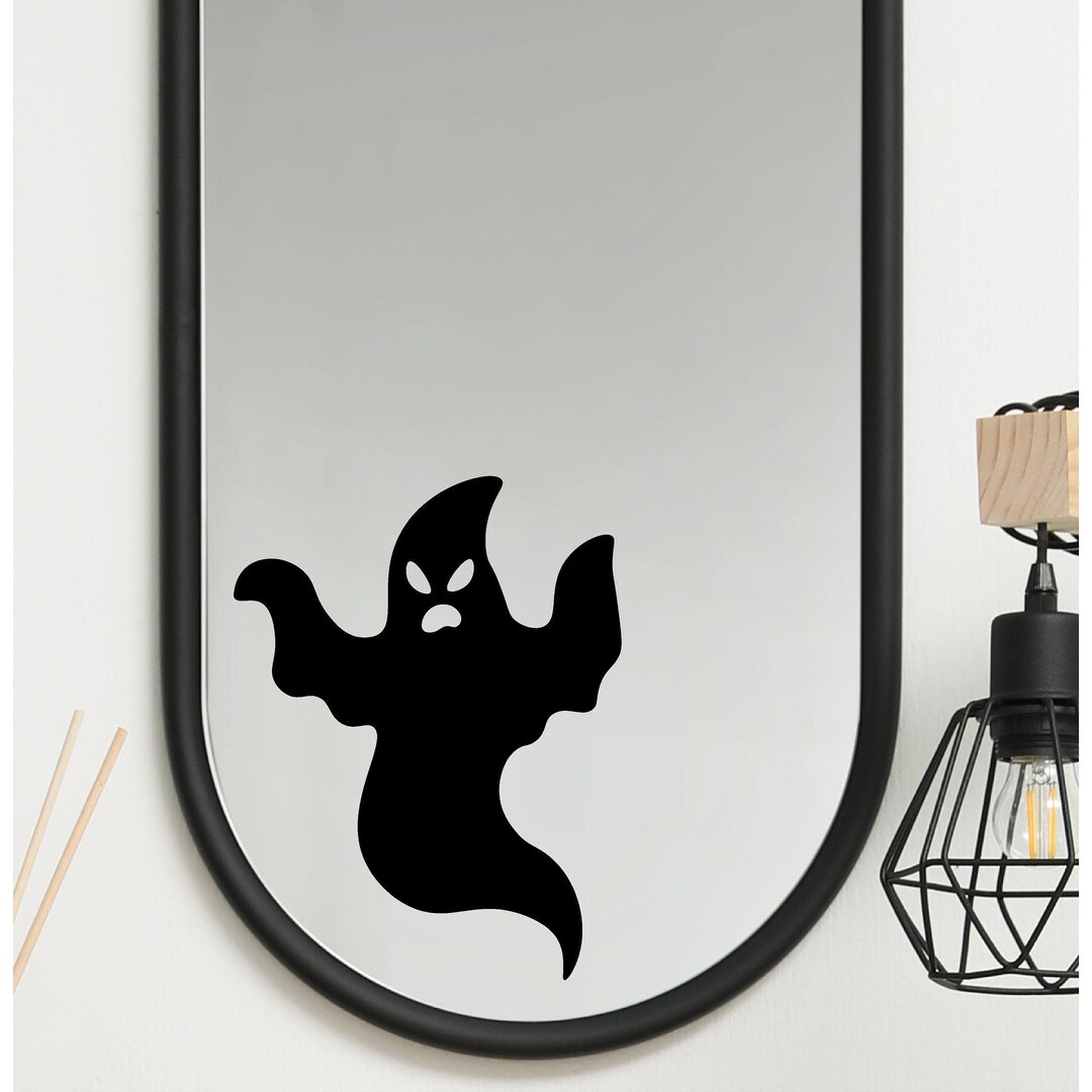 Scary Ghost Window or Wall Decal Halloween Sign Holiday Vinyl Lettering ...