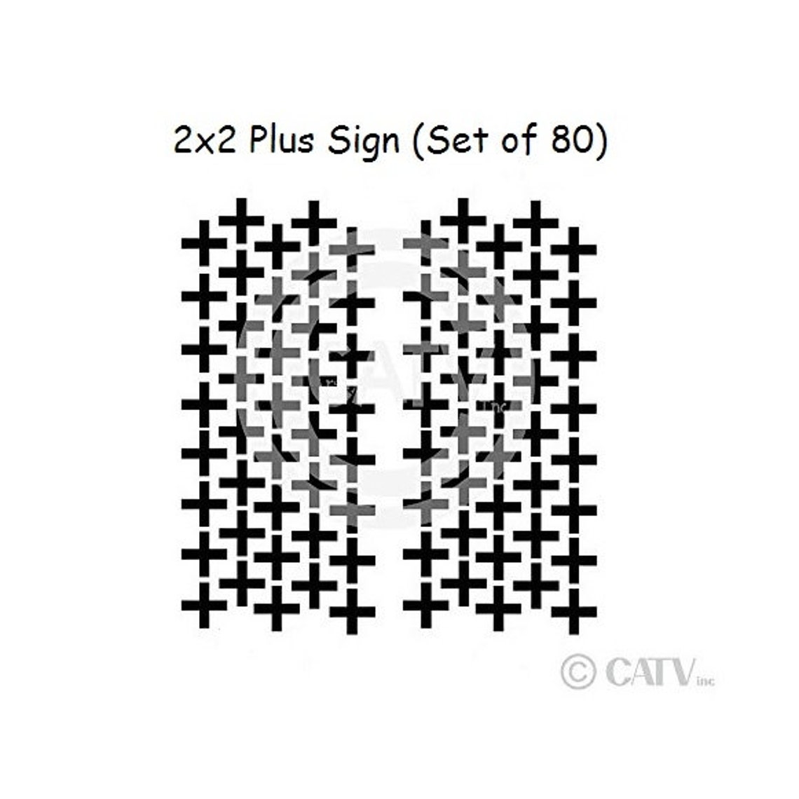 Plus Sign Vinyl Wall Pattern Decal 2 Sizes YOU CHOOSE COLOR - Etsy