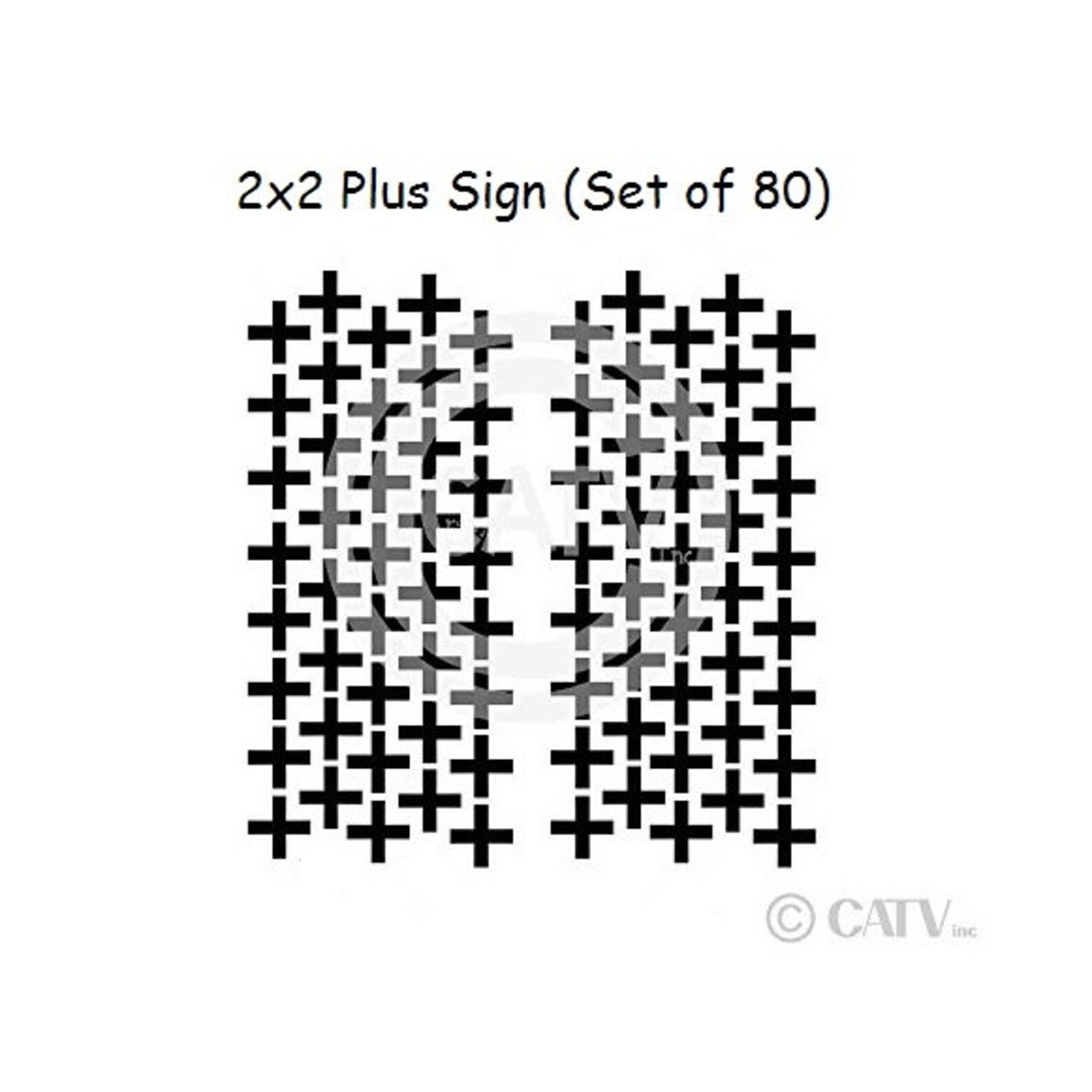 Plus Sign Vinyl Wall Pattern Decal 2 Sizes YOU CHOOSE COLOR - Etsy