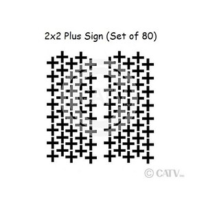 Plus Sign Vinyl Wall Pattern Decal 2 Sizes YOU CHOOSE COLOR Nursery ...