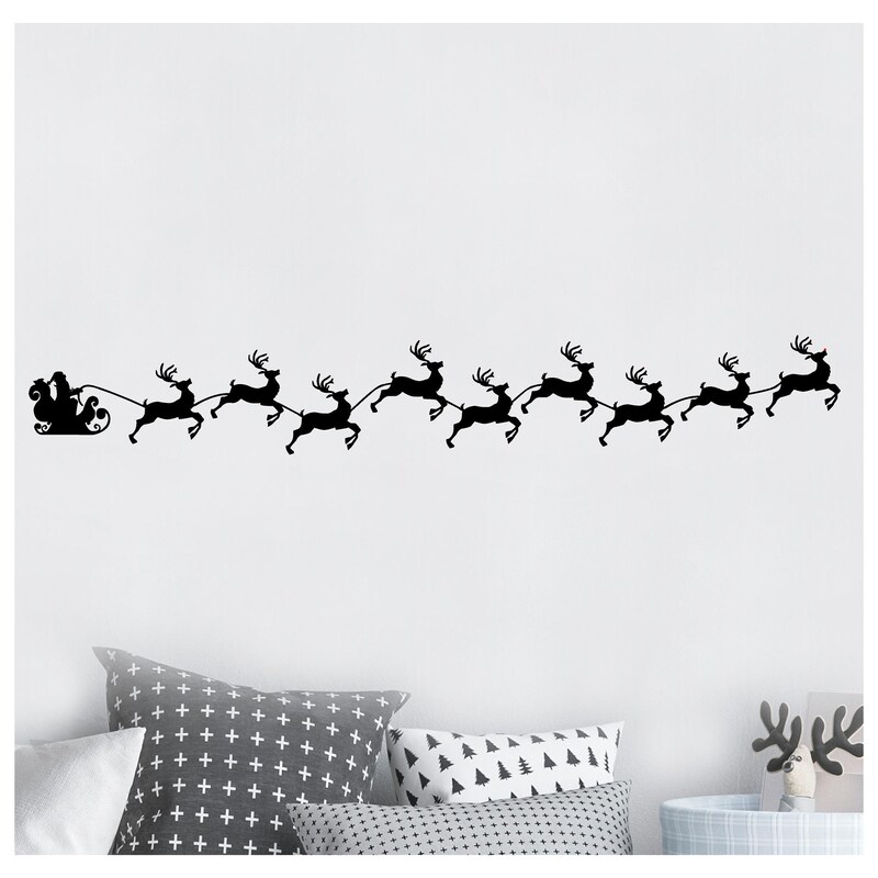 Small Reindeer Decals - Etsy