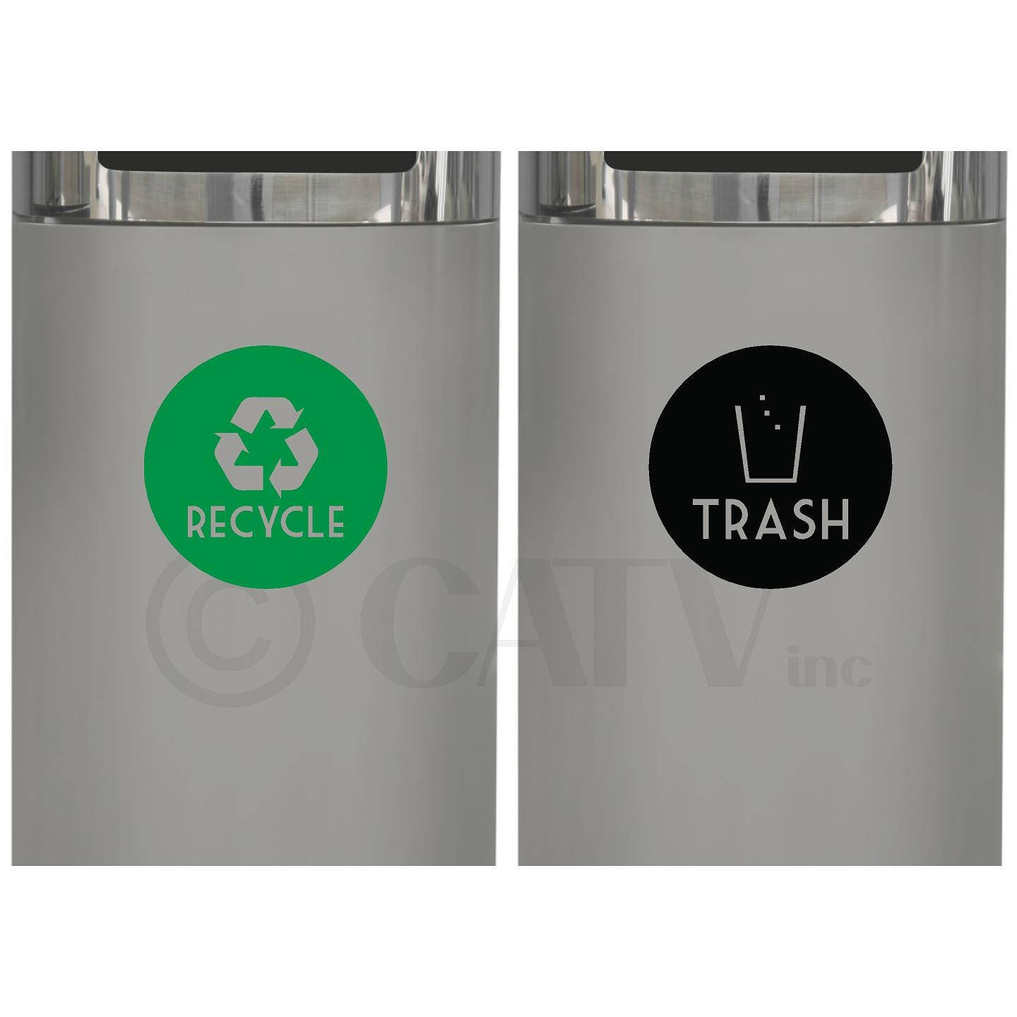 Recycle Trash Decals 3 Sizes to Choose From Green Recycle - Etsy