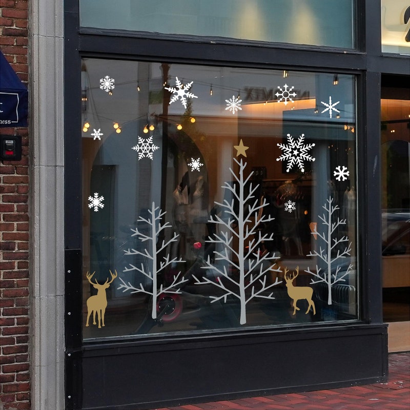 Holiday Window Decals - Etsy