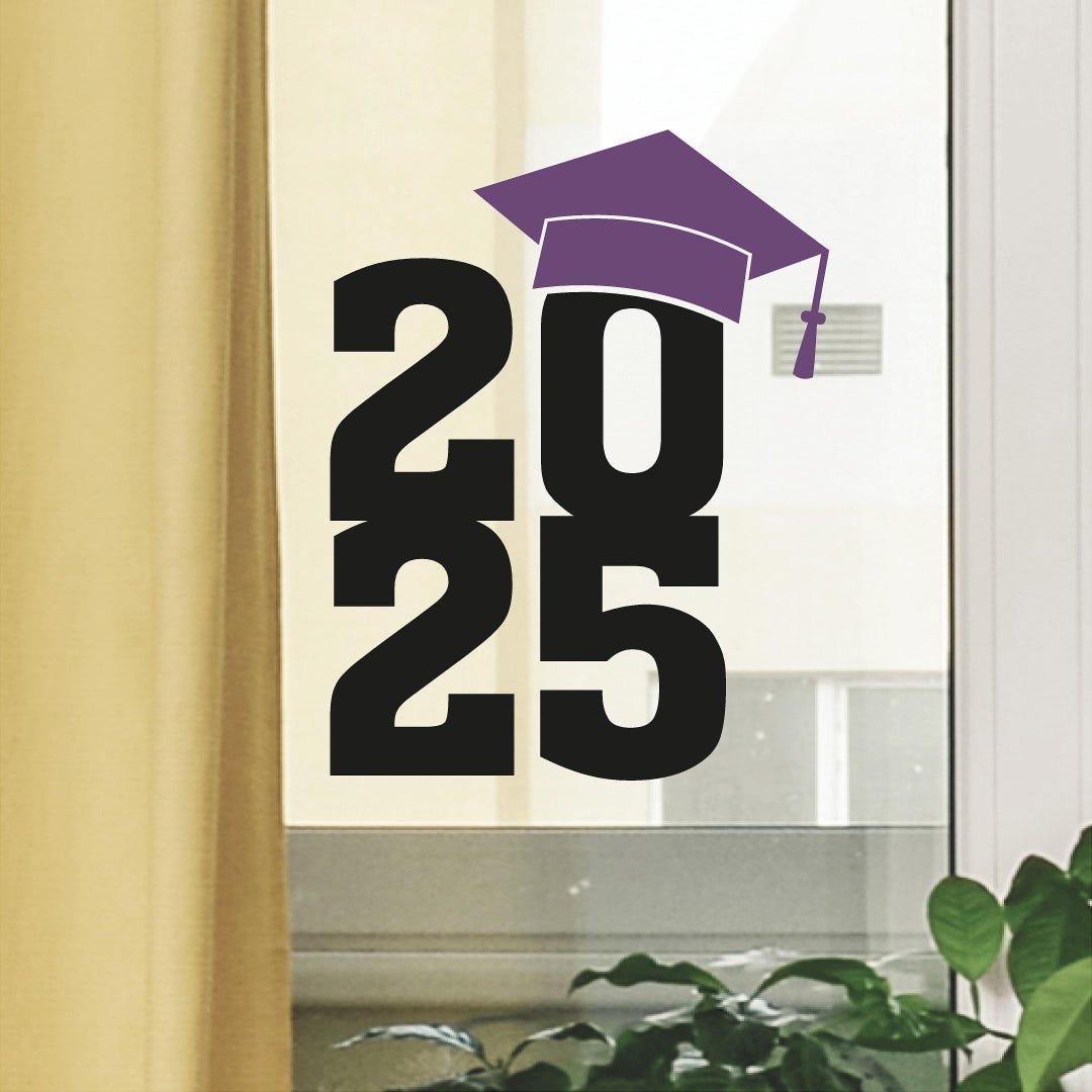 2025 your Year With Graduation Cap Stickers Vinyl Wall Decals Car Decal ...