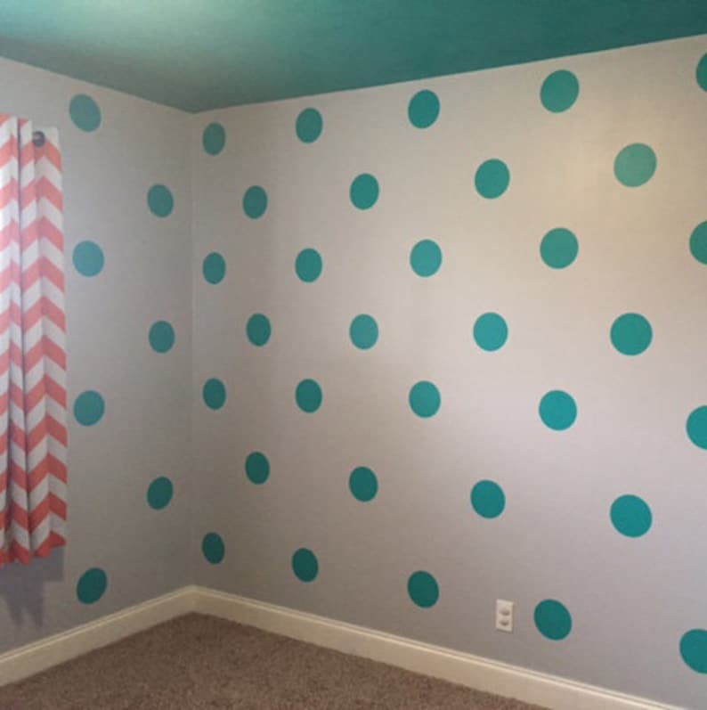 Vinyl Dot Decals 6" YOU CHOOSE COLOR Vinyl Polka Dot Circle Decal ...