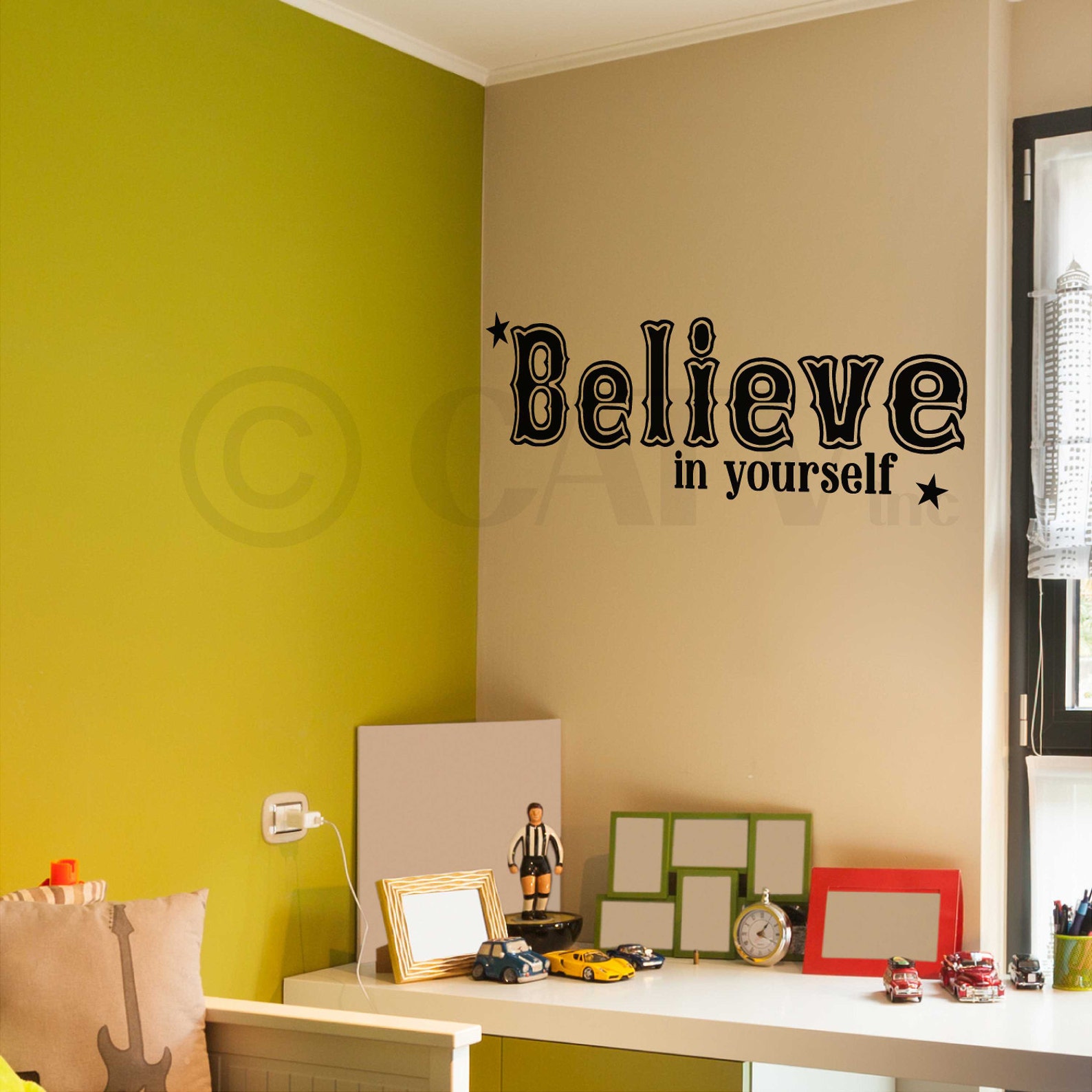 Believe in Yourself Vinyl Lettering Wall Decal Home Decor - Etsy