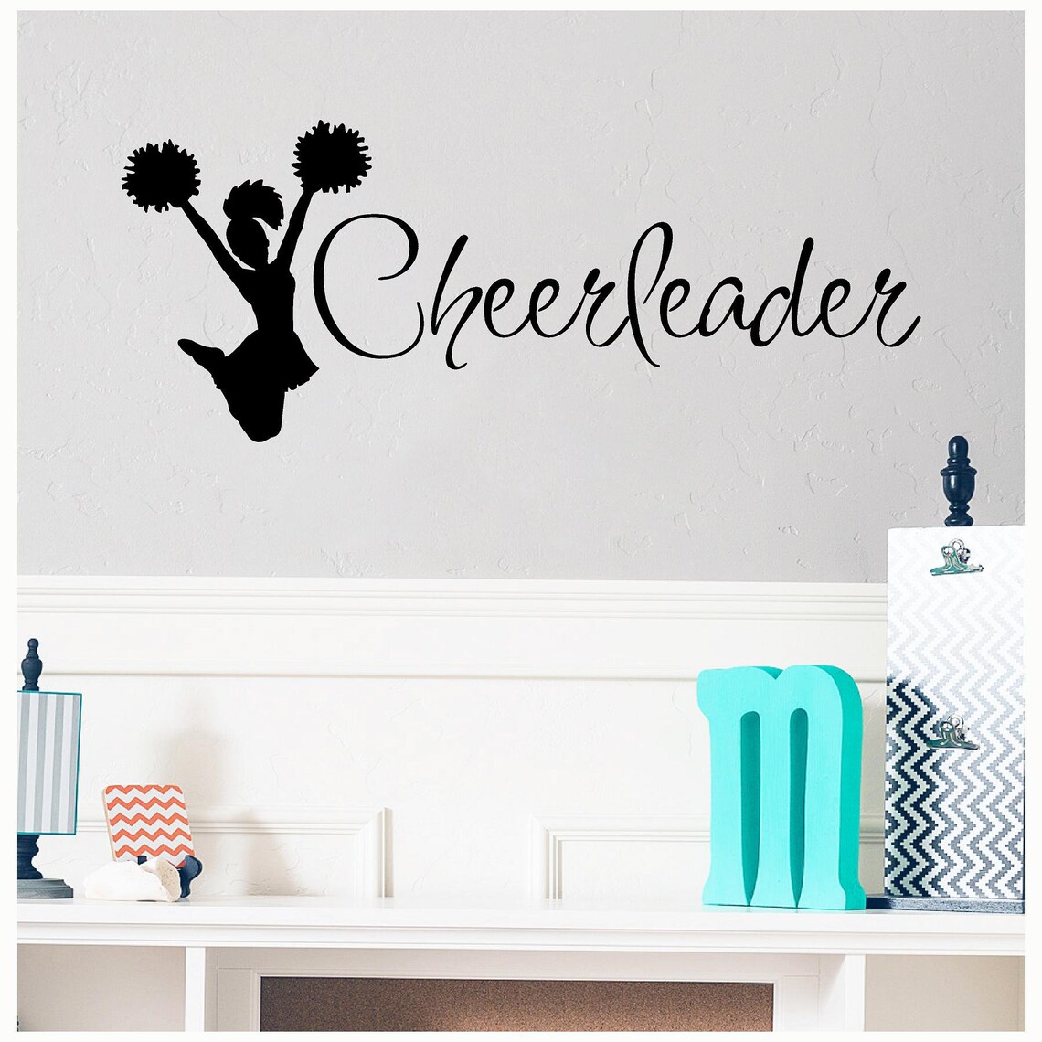 Cheerleader Decal Wall Saying Vinyl Lettering Sticker Art - Etsy