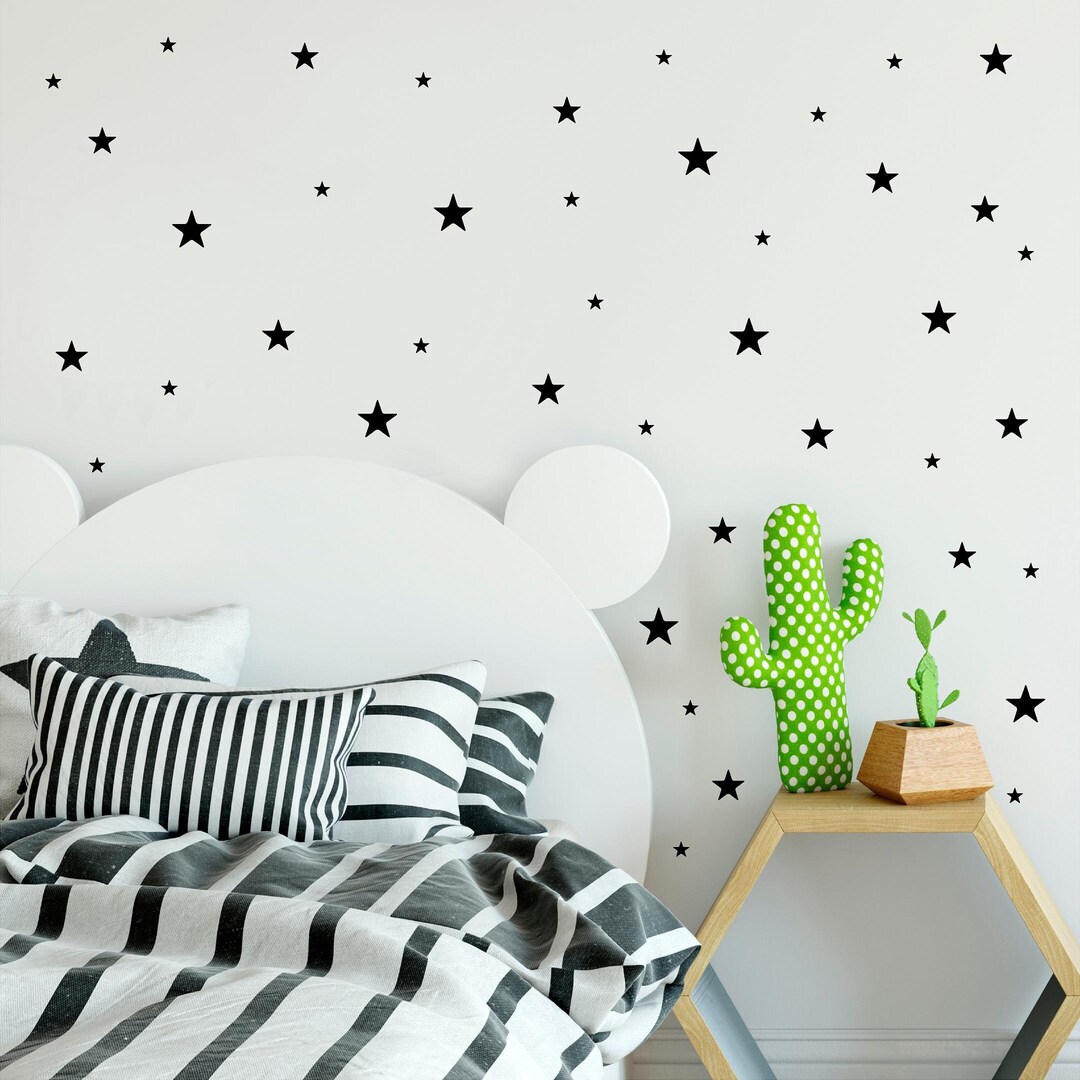 Assorted Stars .5 Inch to 3 Inch Self Adhesive Wall Decal Stickers Wall ...