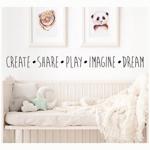 Create Share Play Imagine Dream Customizable Vinyl - Etsy Create Share Play Imagine Dream Customizable Vinyl - Etsy