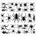 Spiders Medium Set of 30 Spooky Halloween Wall Decal Sticker - Etsy