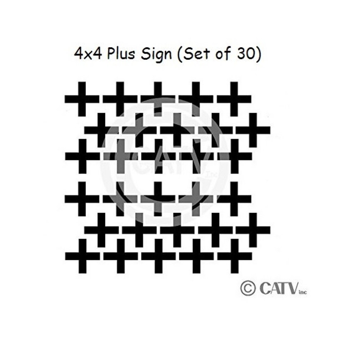 Plus Sign Vinyl Wall Pattern Decal 2 Sizes YOU CHOOSE COLOR - Etsy