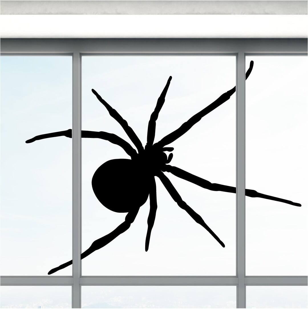Spider D Spooky Halloween Wall Decal Sticker Vinyl Lettering Spider ...