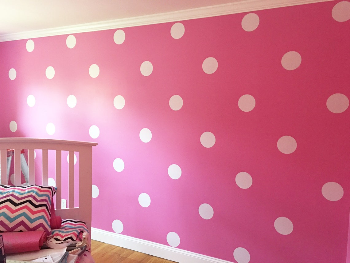 Vinyl Dot Decals 6" YOU CHOOSE COLOR Vinyl Polka Dot Circle Decal ...