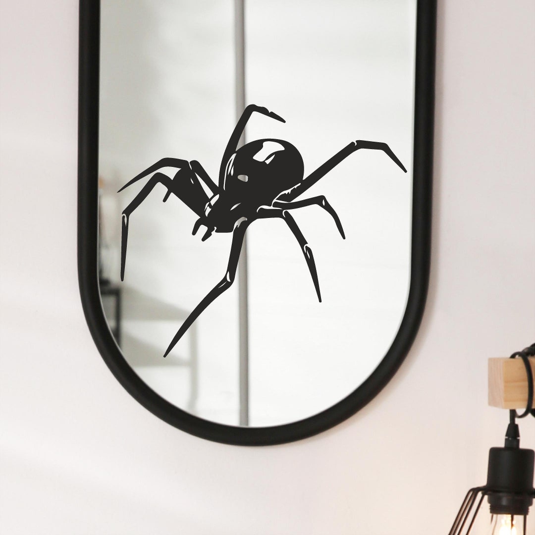 Black Widow Spider Large Halloween Sign Holiday Vinyl Lettering Wall ...