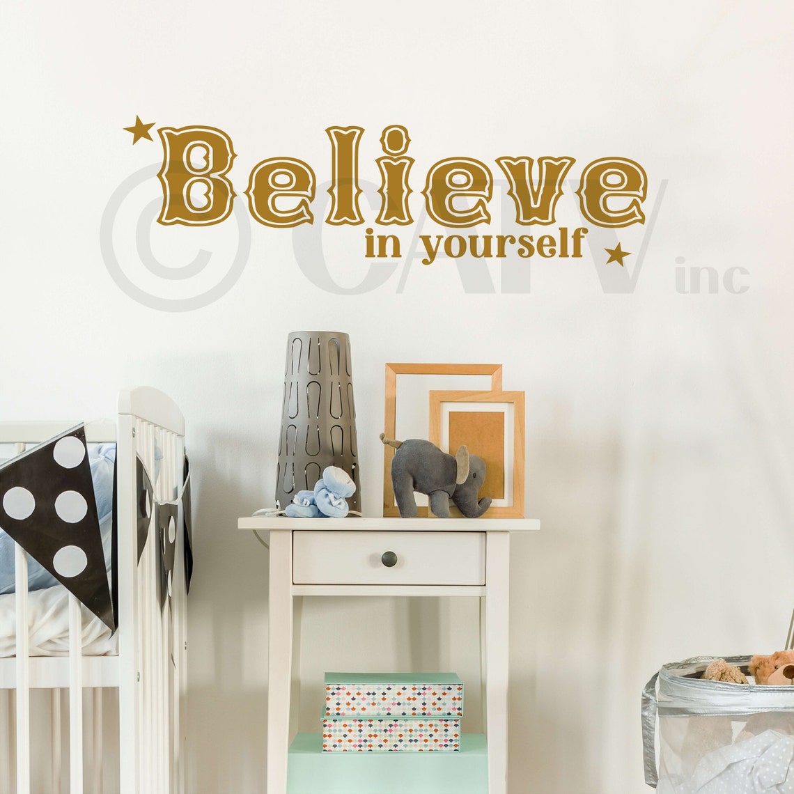 Believe in Yourself Vinyl Lettering Wall Decal Home Decor - Etsy
