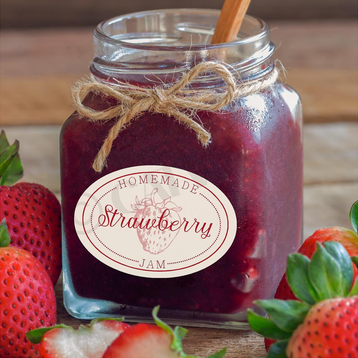 Jam Labels Strawberry Peach Blackberry Raspberry Blueberry | Etsy