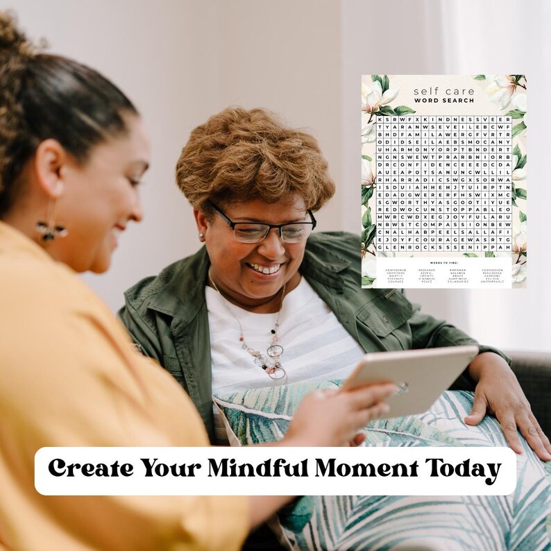 Self-care Word Search Puzzle Template Editable Canva Printable PDF ...