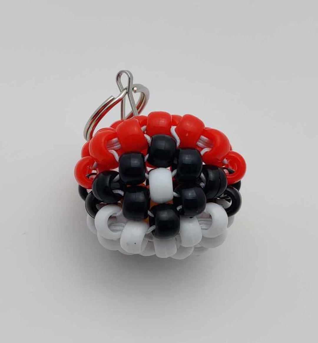 Kandi Bead Pokeball Shaker Keychain - Etsy
