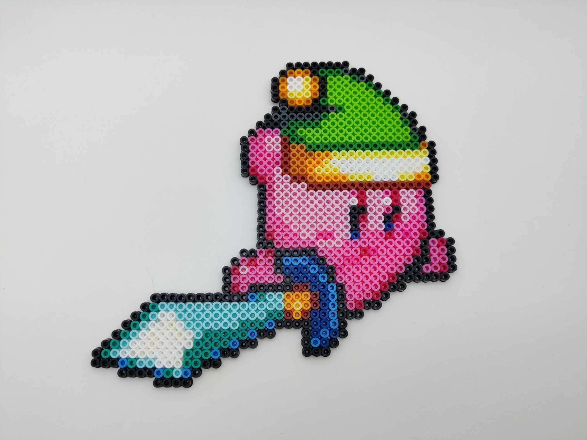 Sword Kirby Perler Bead Art - Etsy