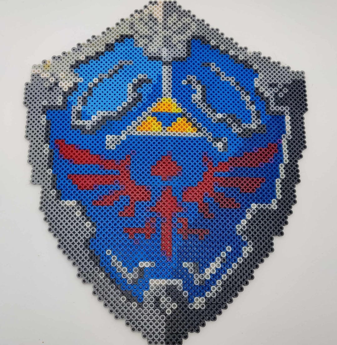 The Legend of Zelda Hylian Shield Perler Bead Art - Etsy