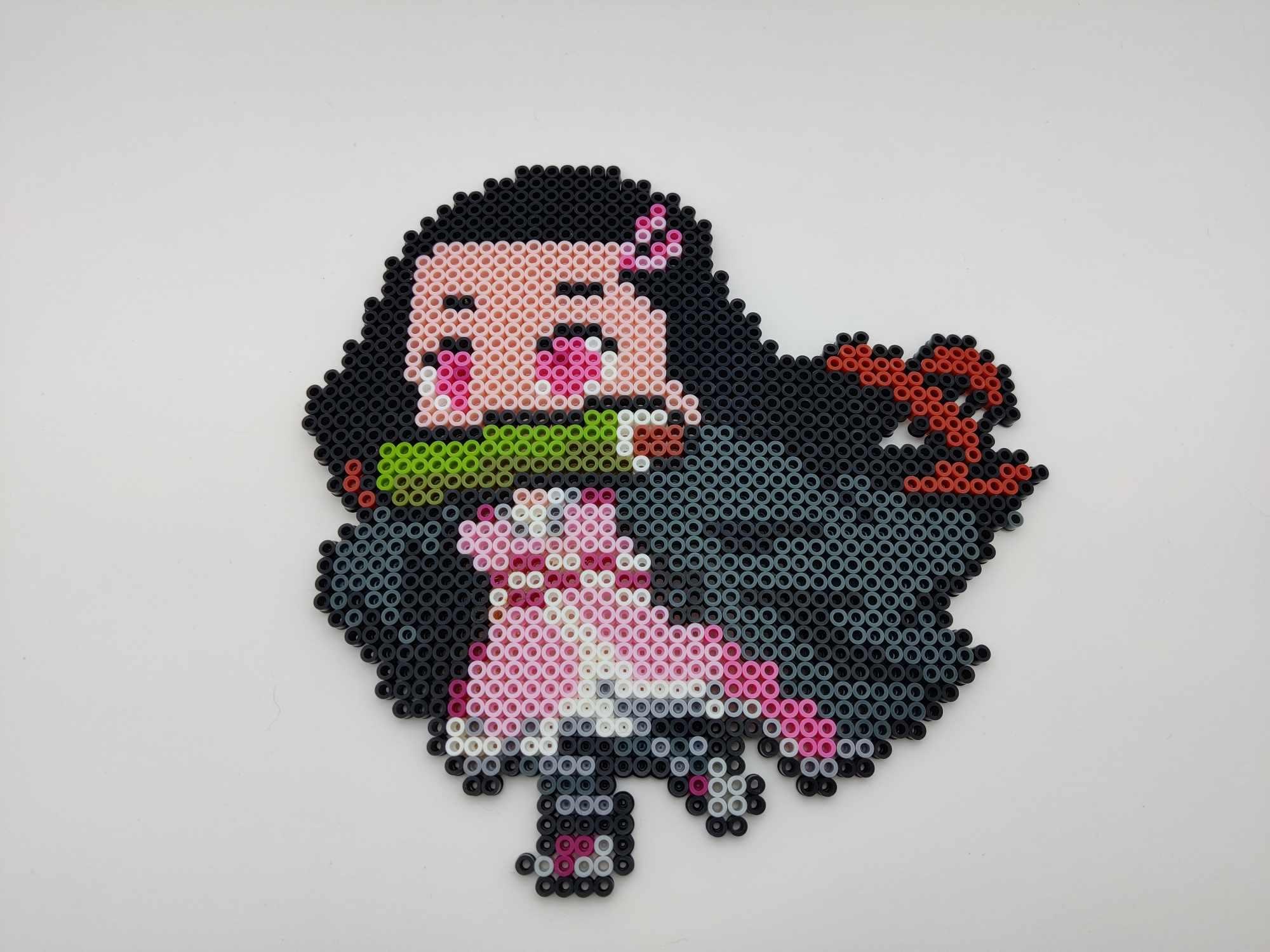 Chibi Nezuko Running Perler Bead Art - Etsy
