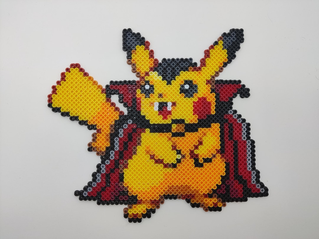 Dracula Pikachu Halloween Bead Pixel Art - Etsy
