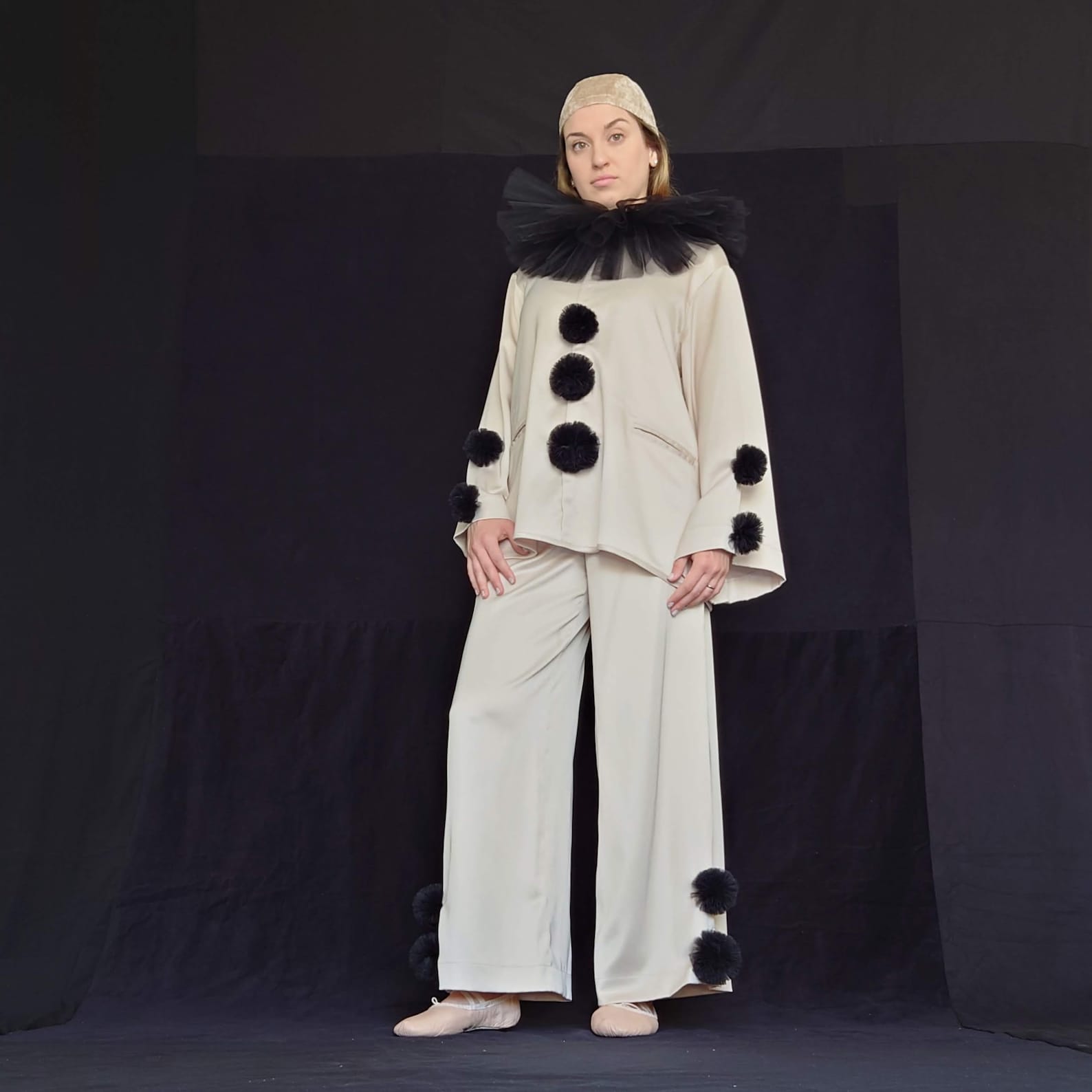 Pierrot Clown Costume Vintage Style Pierrot Lunare Clown - Etsy