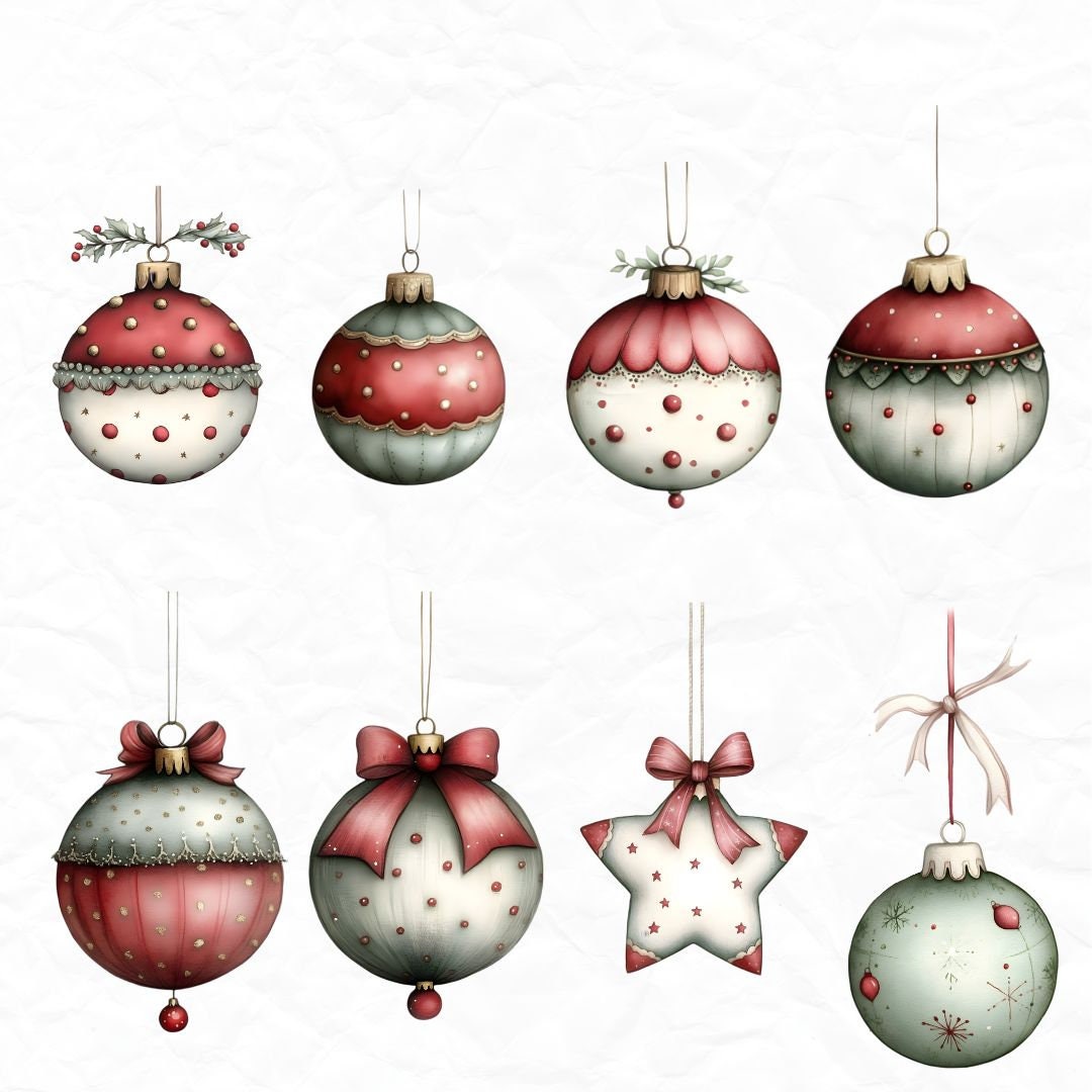 Christmas Ornament Clipart, Christmas Clipart, Christmas PNG, Christmas ...