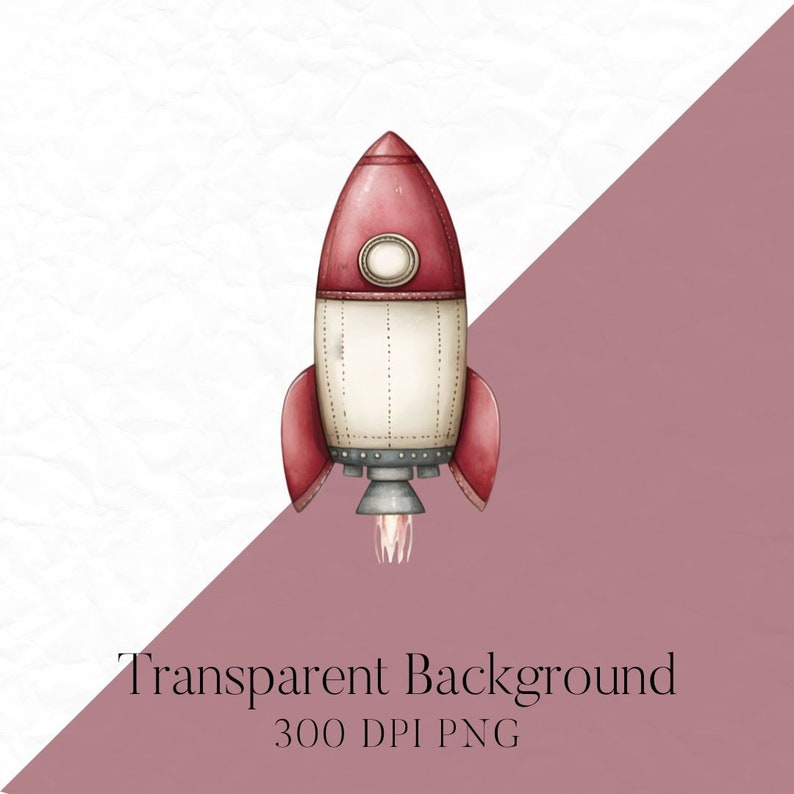 10 Red Rocket Ship Clipart Pngs, Space Clipart, Rocket Clipart ...