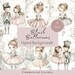 15 Blush Ballerina Digital Papers, Ballerina Junk Journal, Watercolor ...