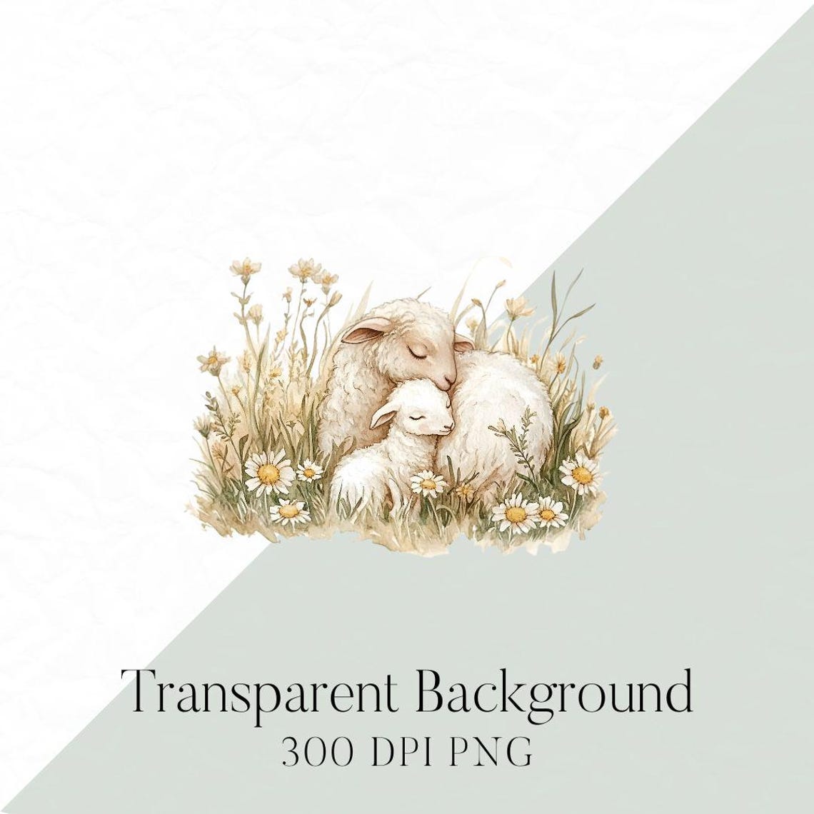 Spring Lamb Clipart, Cute Lamb PNG, Spring Animals Clipart Pack, Farm ...