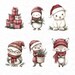 Christmas Animal Clipart, Polar Bear Clipart, Penguin Clipart ...