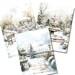 20 Snowy Winter Garden Junk Journal Pages, Snowy Landscape Printable ...