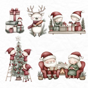North Pole Clipart, Santa's Village, Christmas Clipart, Elf Clipart ...