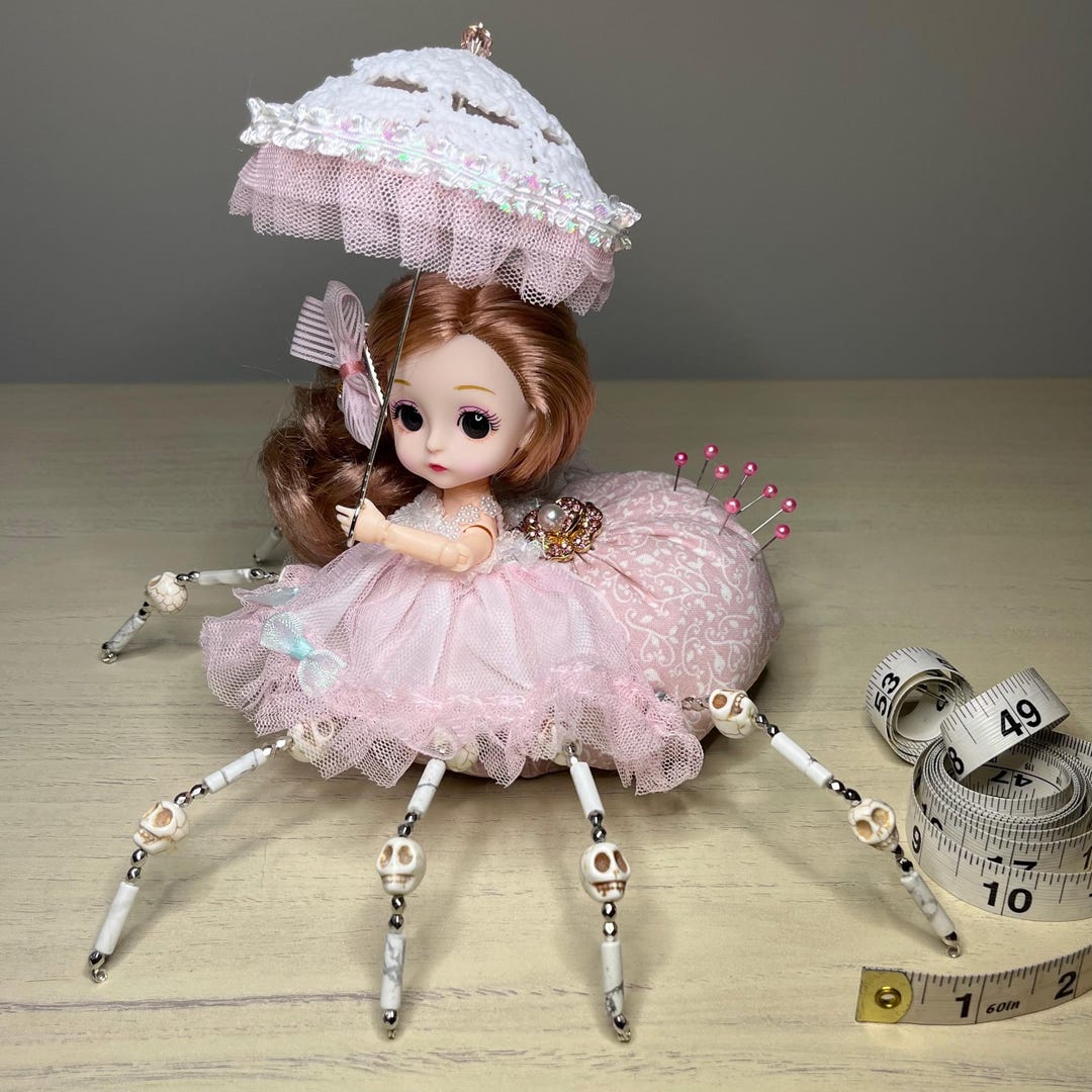 The Threadspinner’s Dolls – Beaded Spider Pincushion Dolls - Etsy