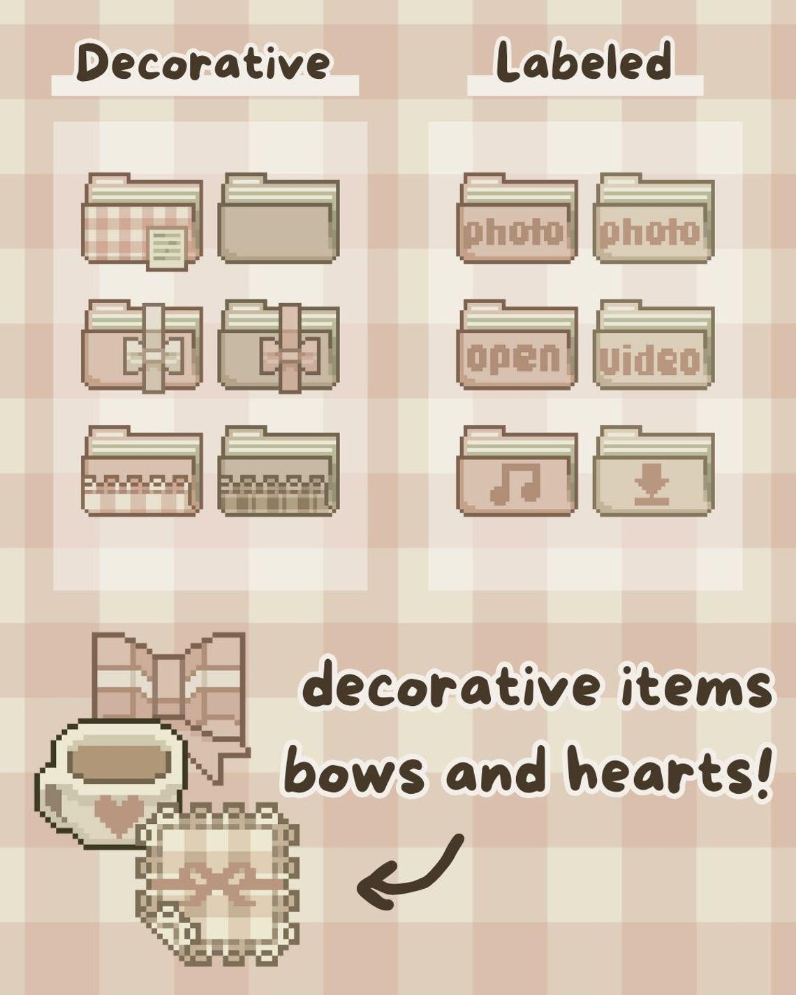 Soft Pink Coquette Desktop Folders – 139 Icons (PNG & ICO) - Etsy