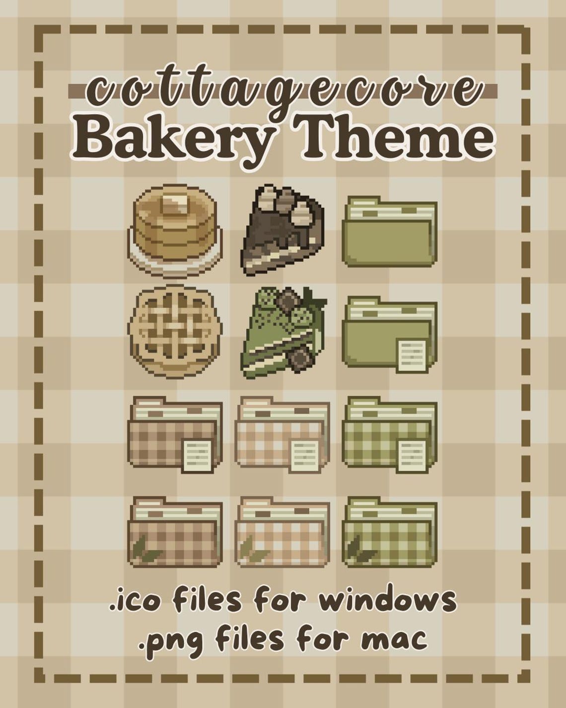 Bakery Desktop Icons | Cottagecore Folder Themes (digital Download) - Etsy