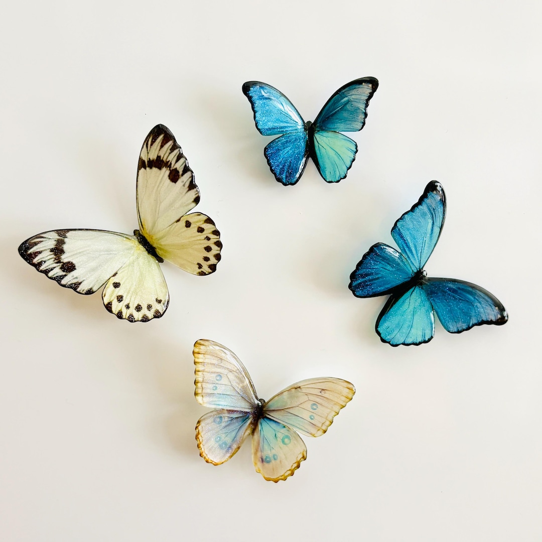 Butterfly Fridge Magnets, Handmade Resin Kitchen and Home Decor, Gift ...