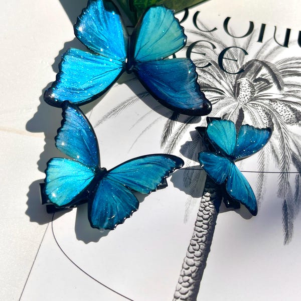 Butterfly Hair Clip - Etsy UK