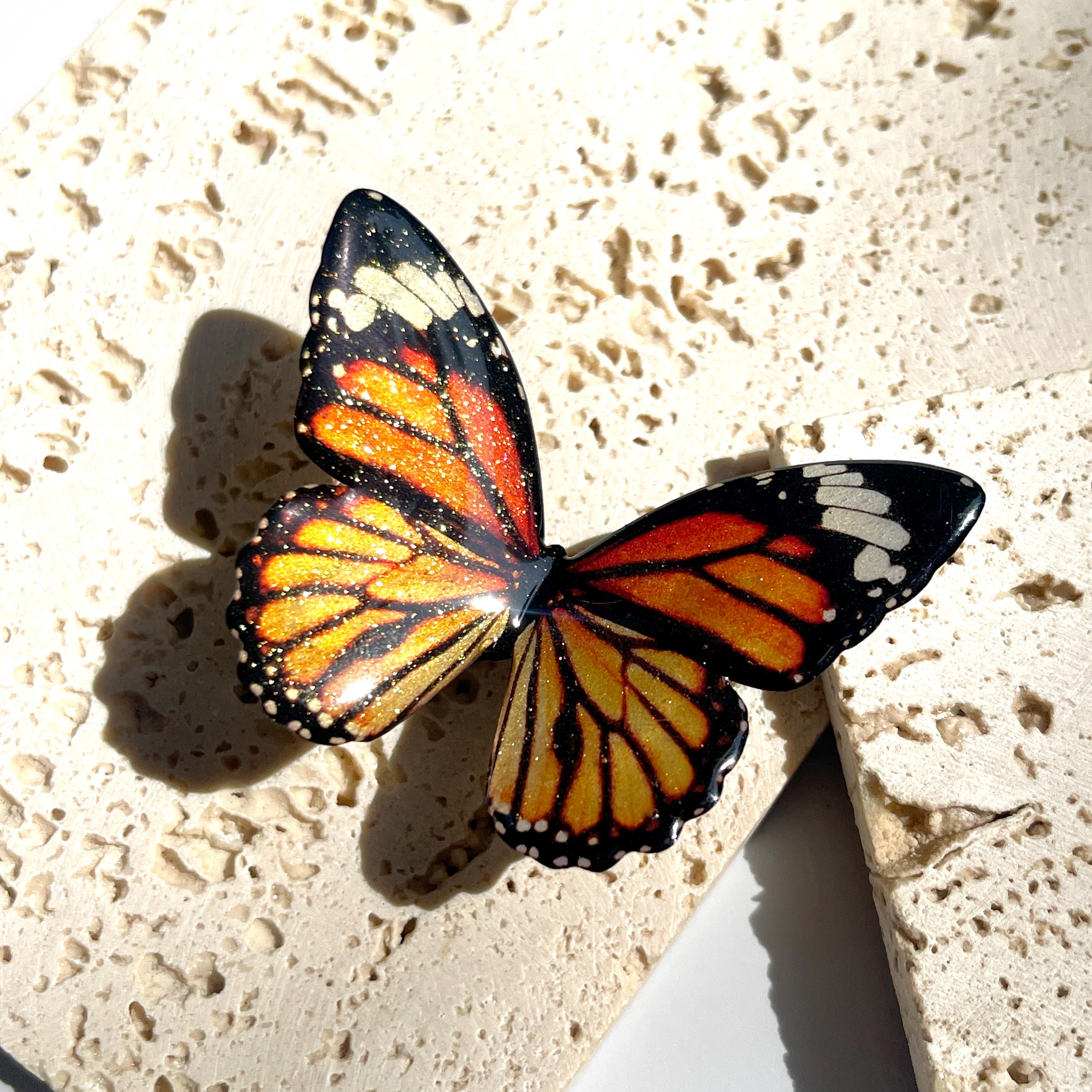 Monarch Butterfly Hair Clips, Buterfly Side Hair Pins, Fairy Hair ...