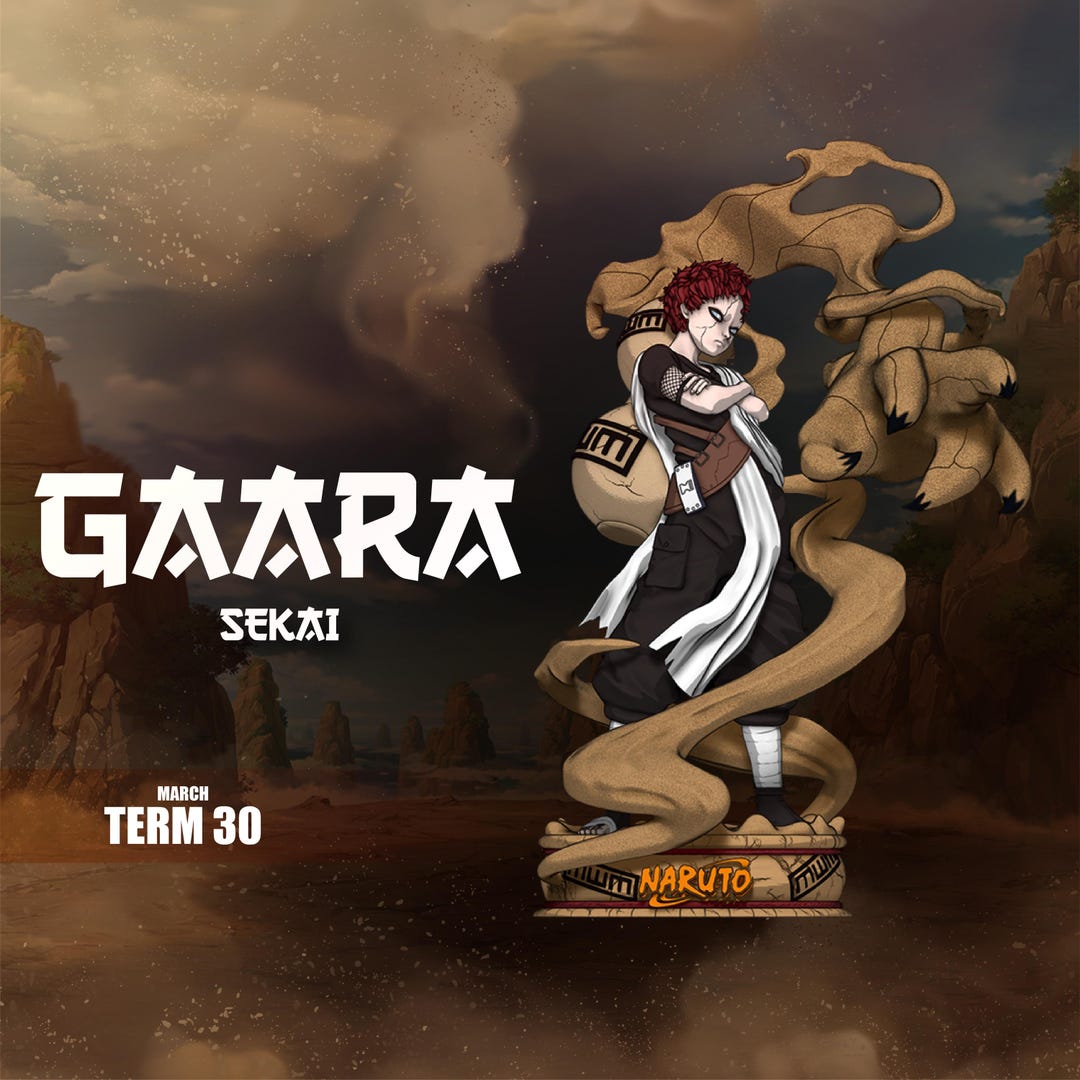 3d Printed Gaara Statue Nartuo Figures - Etsy