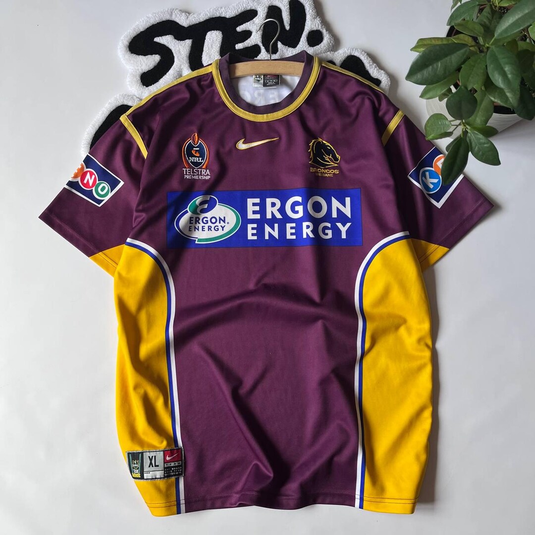 Vintage NIKE NRL Brisbane Broncos Jersey made in Australia - Etsy Canada